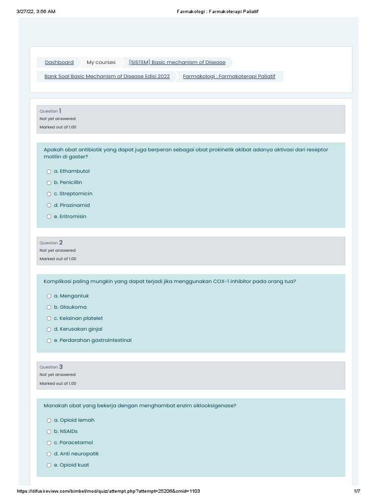 Farmakologi - Farmakoterapi Paliatif | PDF