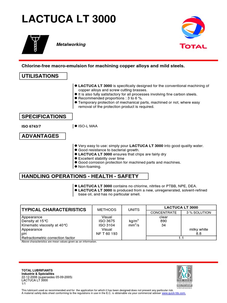 Lactuca LT 3000 | PDF | Steel | Copper