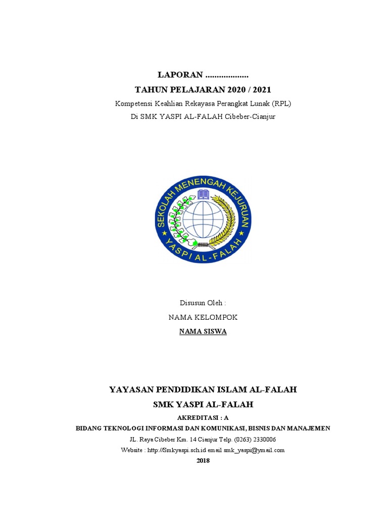 CONTOH LAPORAN TUGAS | PDF