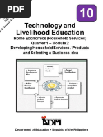 Tle-9-Module 1-Pecs | PDF | Entrepreneurship | Goal
