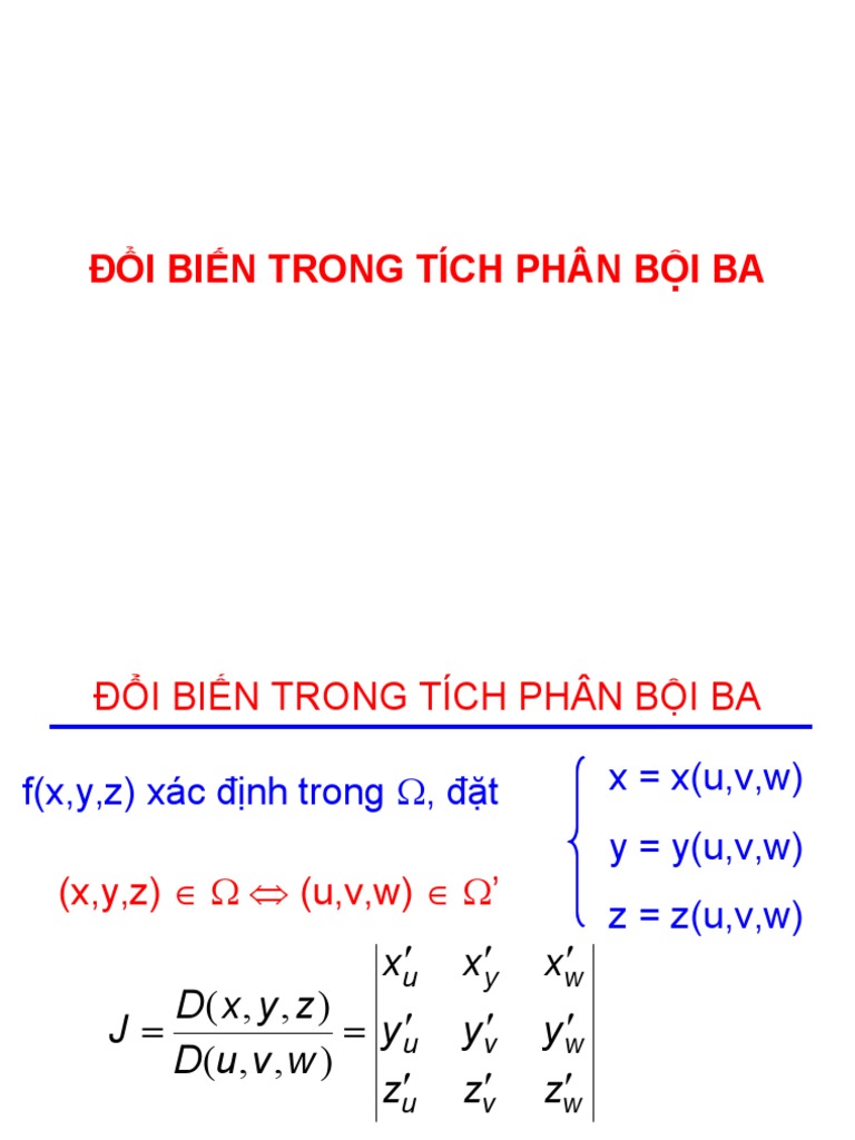 TÍCH PHÂN B I BA p2 | PDF