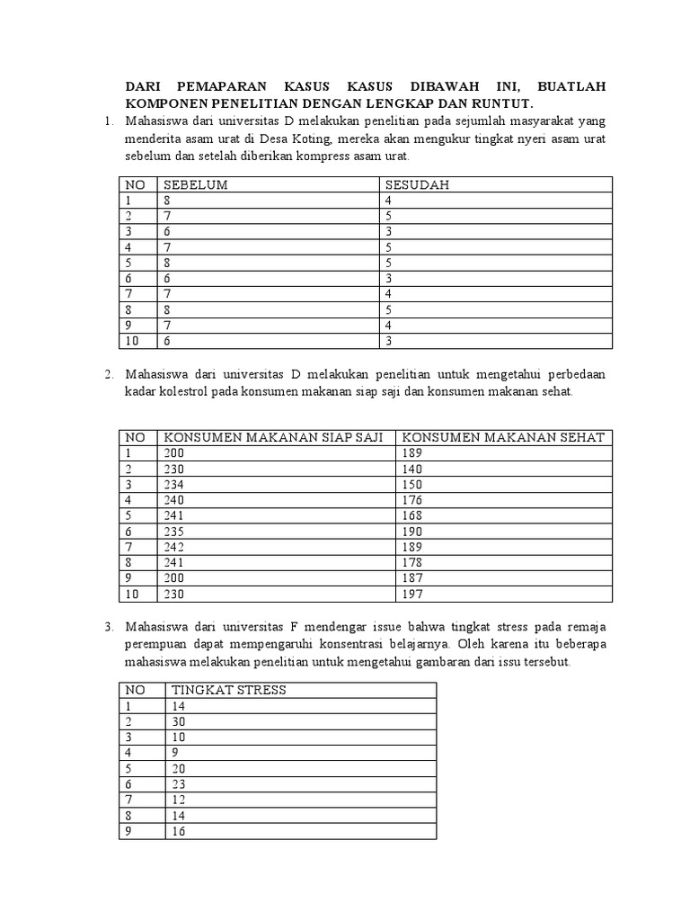 Contoh Soal Latihan | PDF