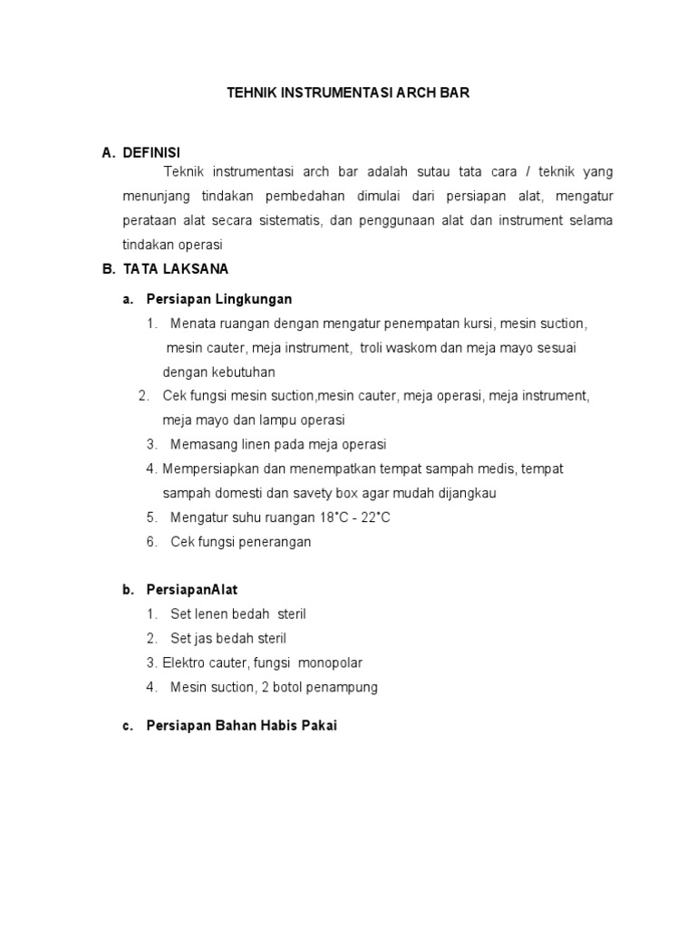 Instek Arch Bar | PDF