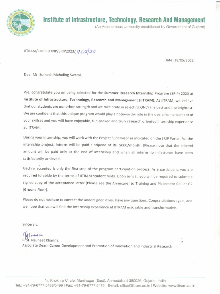 0968 1 TO 32 Intern Call Letters - 20-20 | PDF