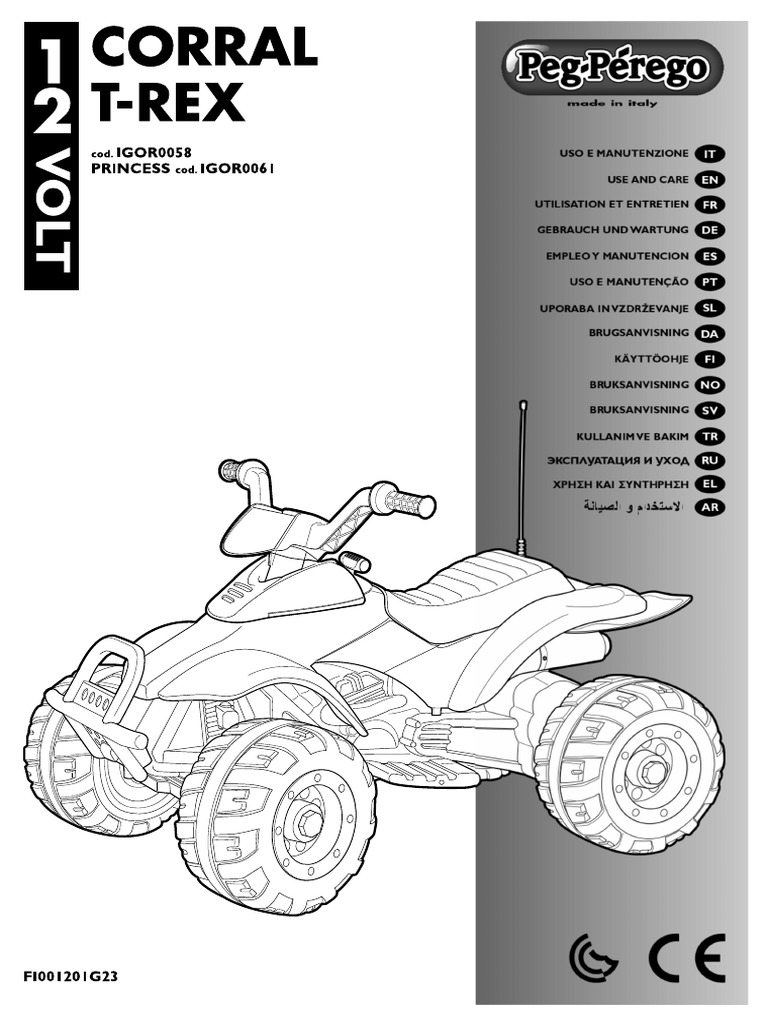 Peg Perego T Rex 2012 | PDF