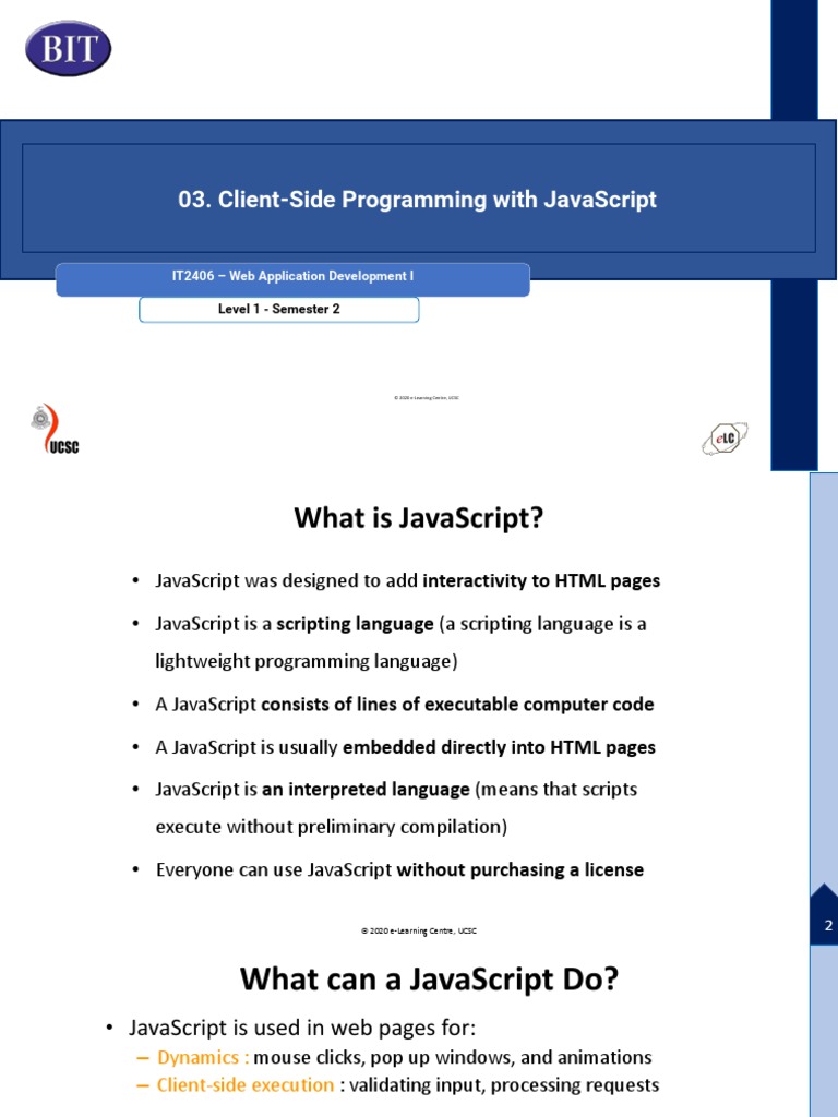 Teachers Note - Section 3 | PDF | Dynamic Web Page | Java Script
