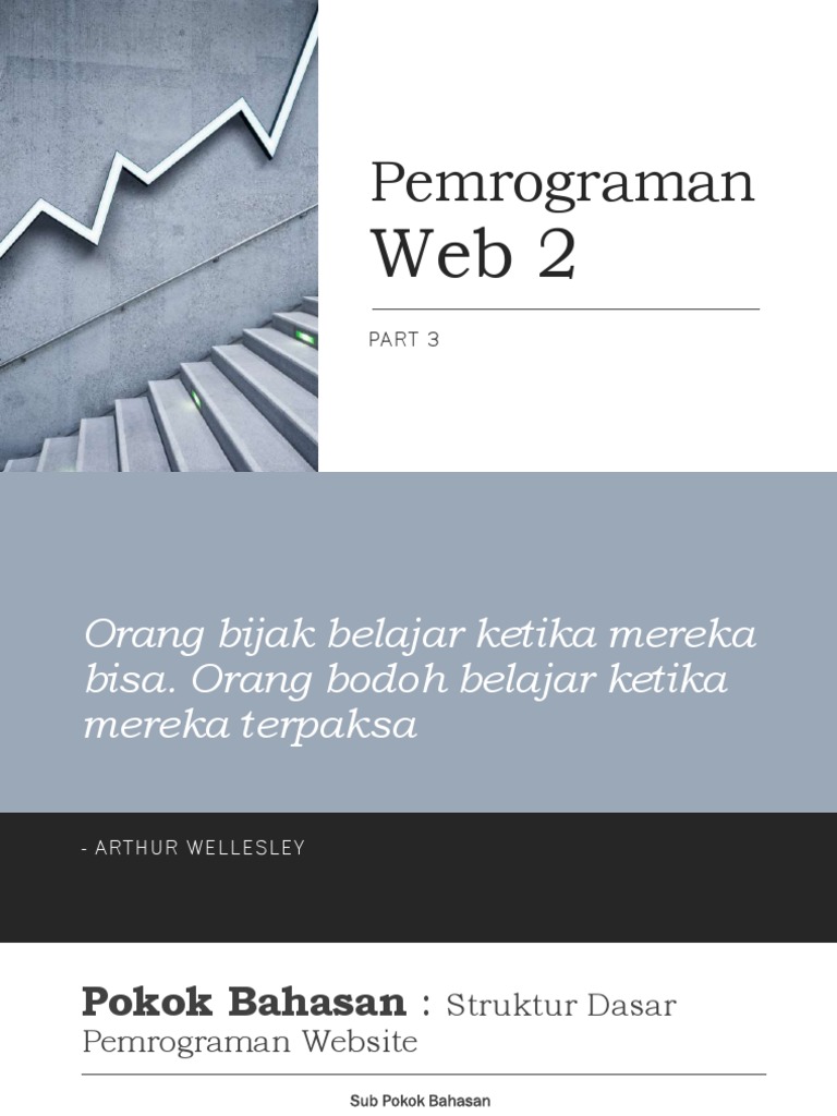 Part 3 Struktur Dasar Pemrograman Web 2 | PDF