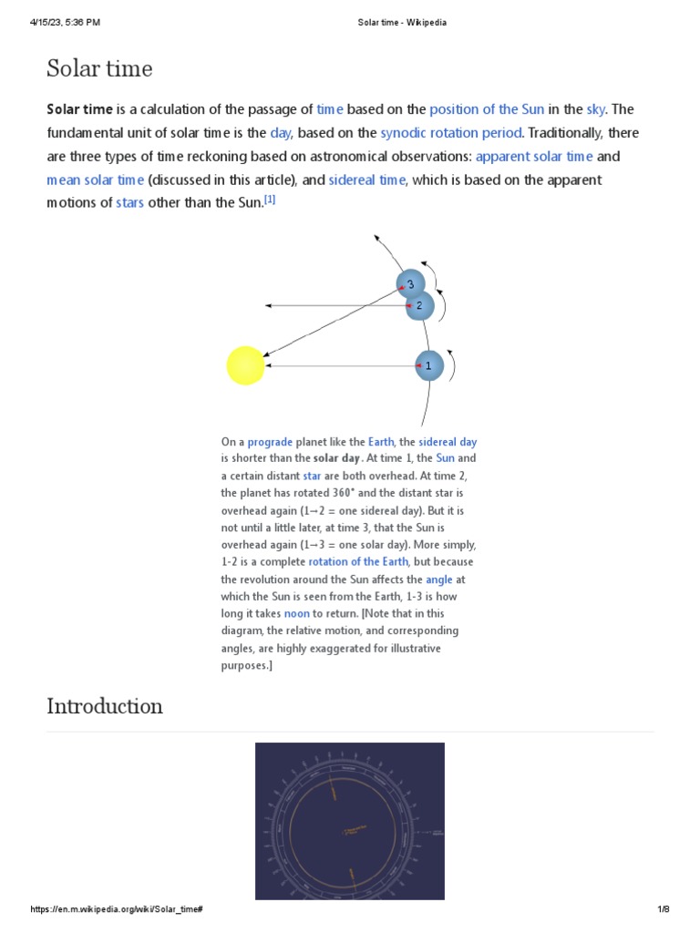 Solar Time | PDF | Celestial Mechanics | Astronomy