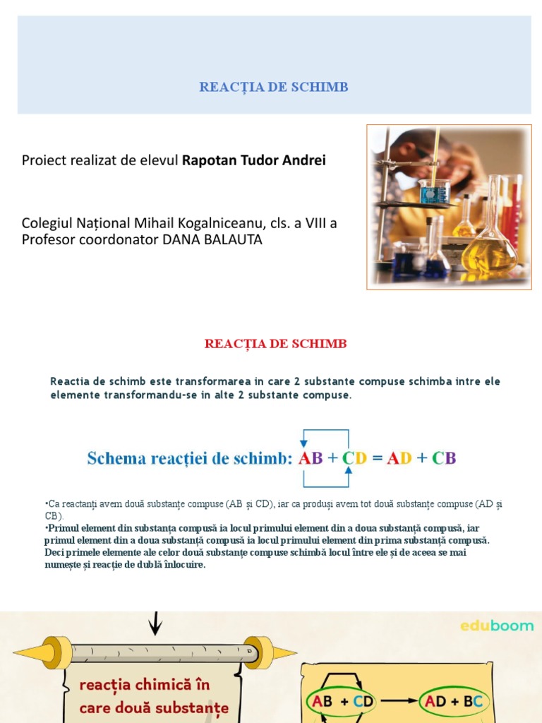 Reactia de Schimb | PDF