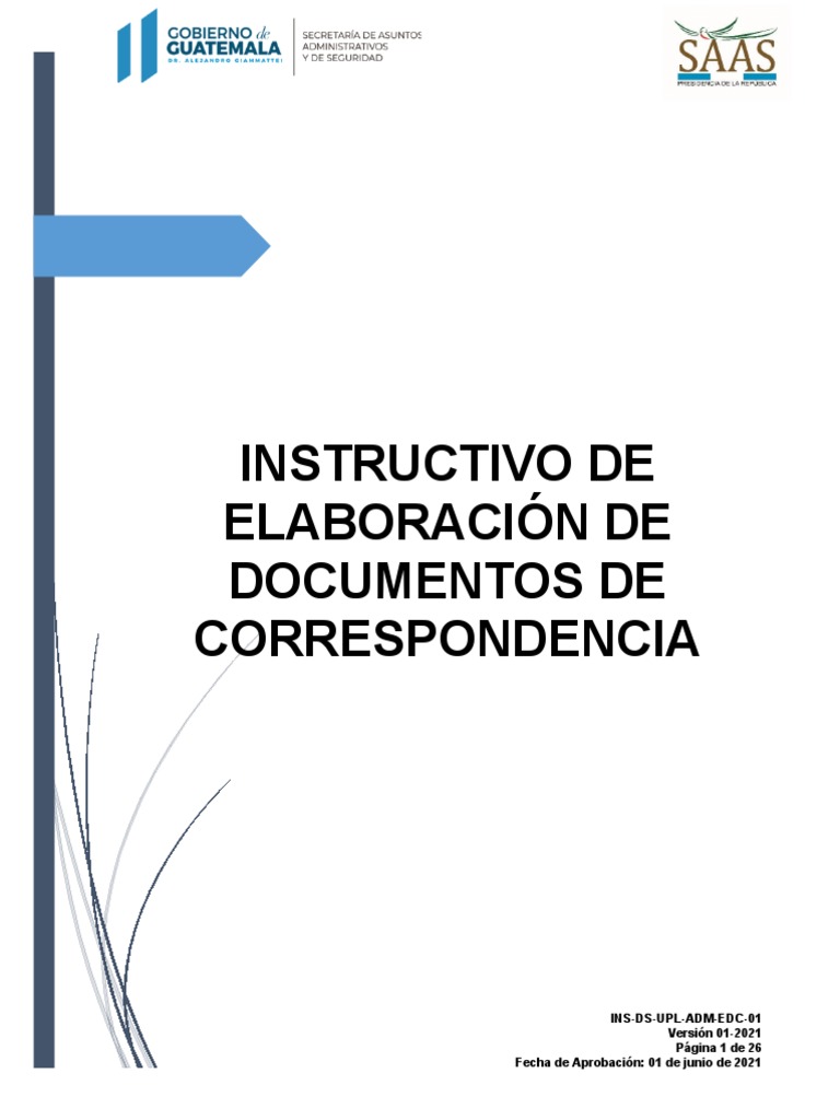 Instructivo de Elaboracion de Documentos de Correspondencia | PDF | Documento | Instrumento ...
