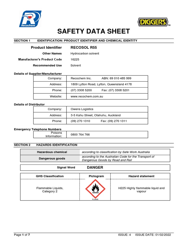 Recosol R55 NZ v4 | PDF
