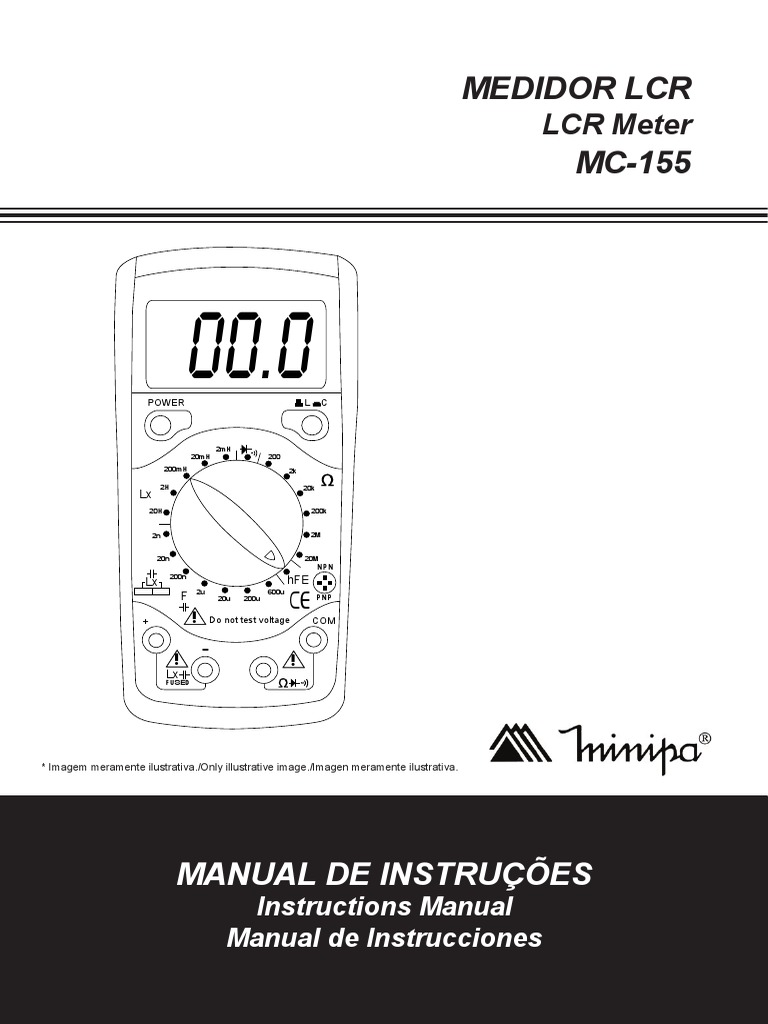 MINIPA MC-155 LCR Meter | PDF | Diodo | Rede elétrica