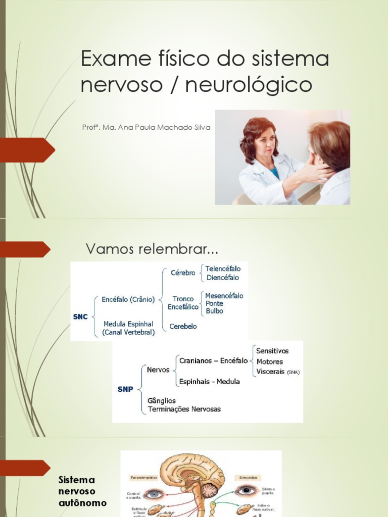 Exame Físico Do Sistema Neurológico | PDF | Sistema visual | Coma