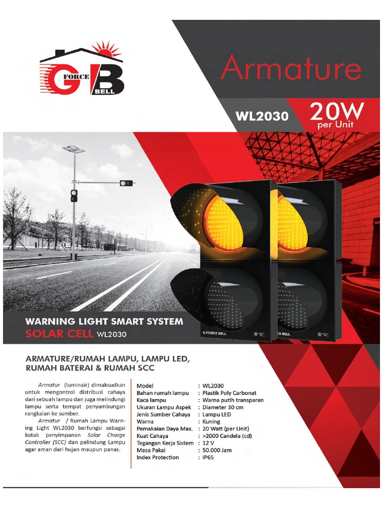 Contoh Warning Light - Brand GFB | PDF