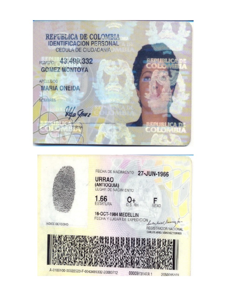 Cedula Maria G | PDF