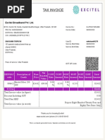 Excitel Aug 2021 Bill | PDF