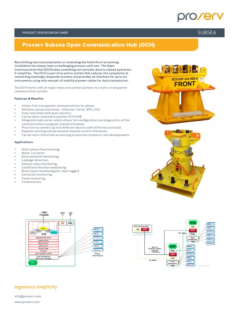 Subsea-Open-Communication-Hub-OCH-Rev001 | PDF | Network Topology ...