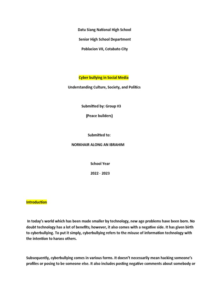 Factors Responsible of Tardiness Among Junior High School Students of ...