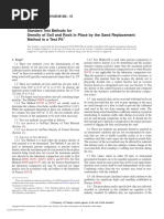 ASTM-D1556-D1556M-15e1 | PDF | Density | Sand