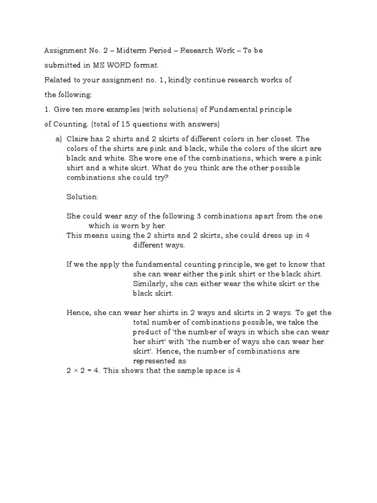 Fundamental Counting & Venn Diagrams Examples | PDF | Ice Cream | Credit
