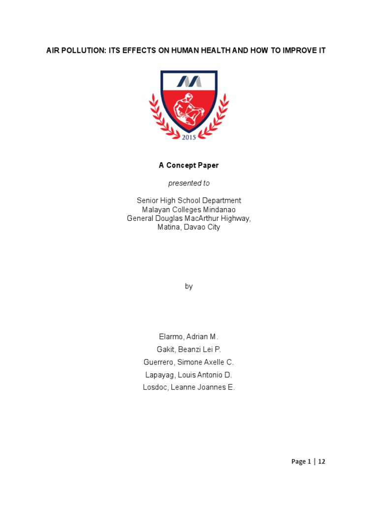 Air Pollution - Its Effects On Human Health and How To Improve It | PDF | Air Pollution ...