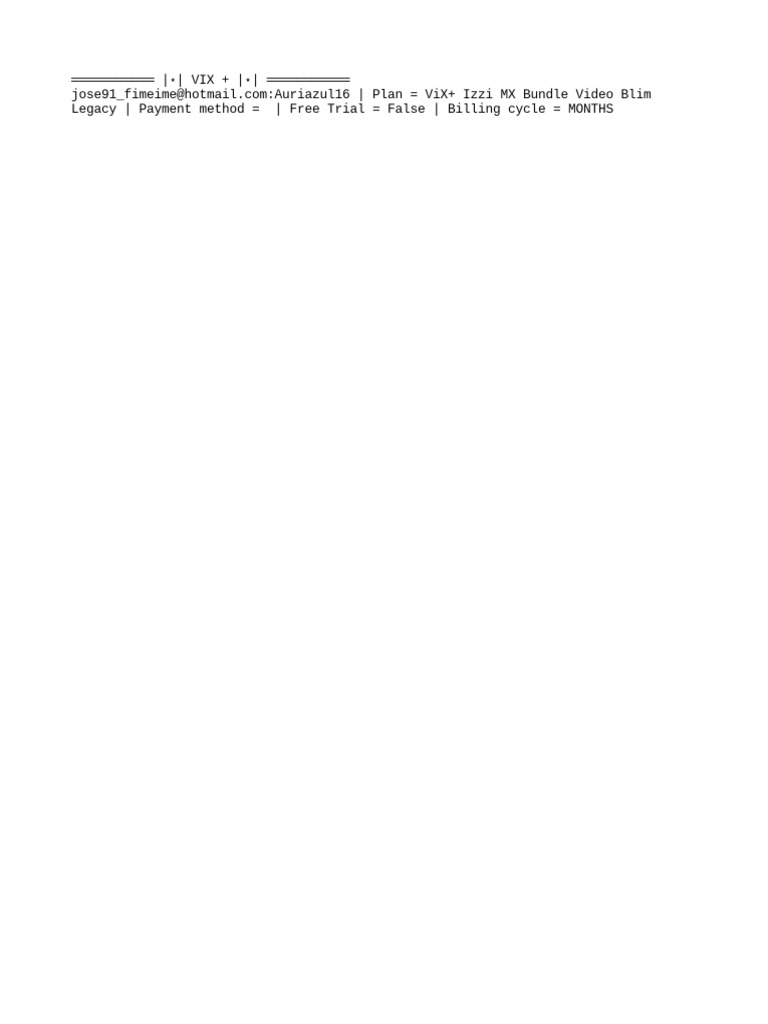 Cuenta Vix + #1 | PDF