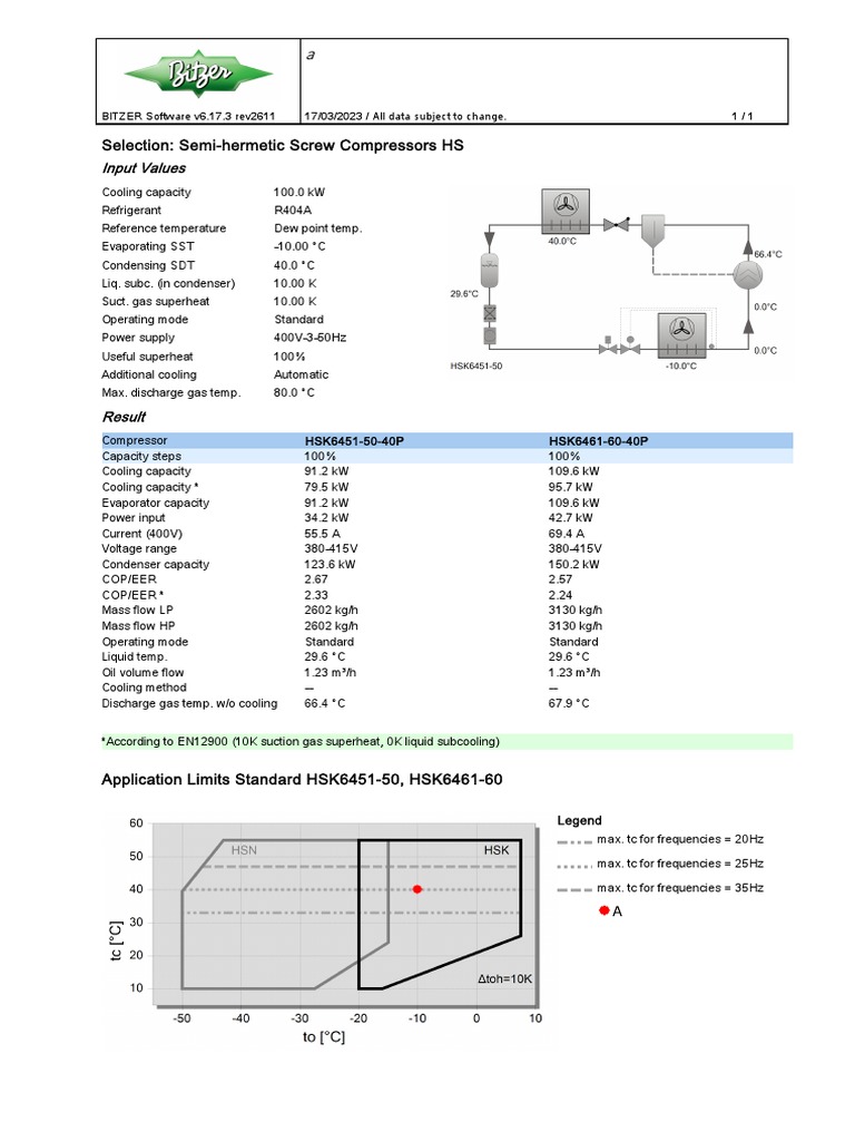 Bitzer Selection Software 1 | PDF | Electromechanical Engineering | Thermodynamics