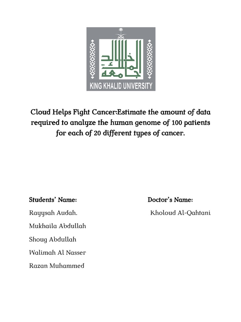 To Estimate The Amount of Data Required To Analyze The Human Genome of ...