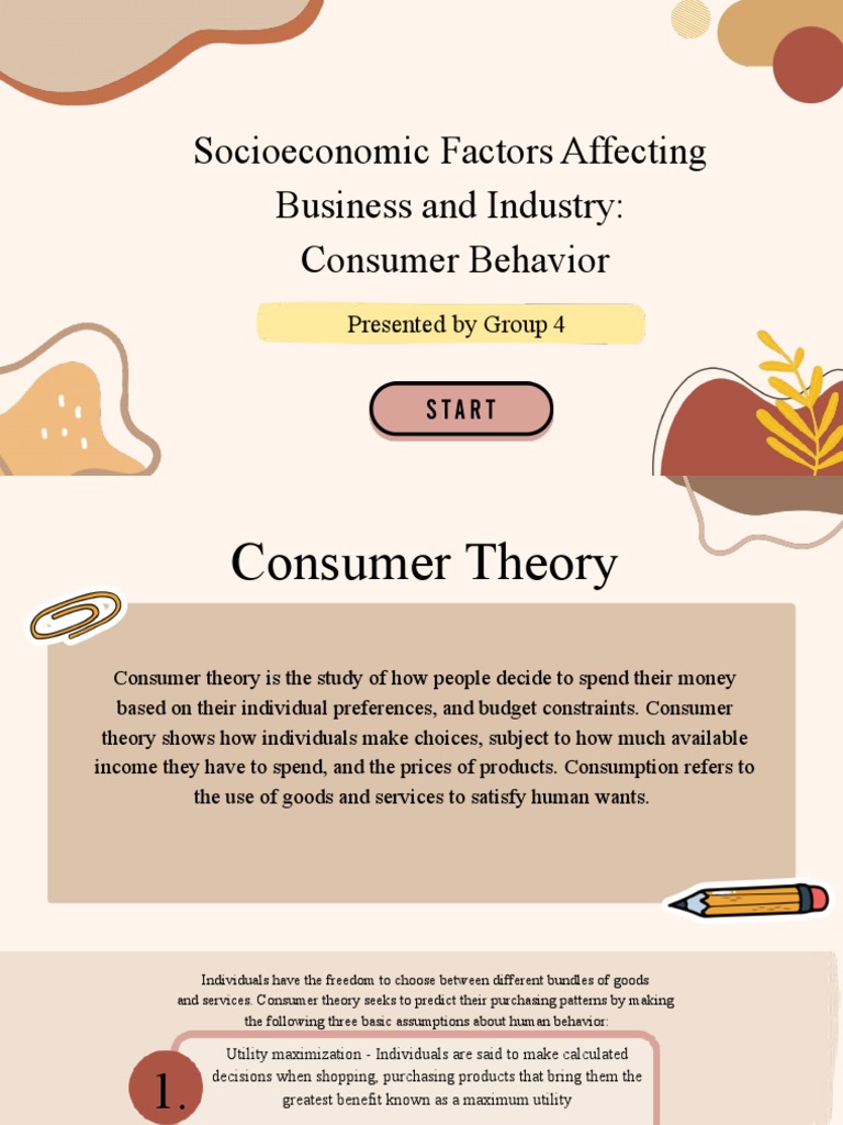 Socioeconomic Factors Affecting Business and Industry Consumer Behavior ...