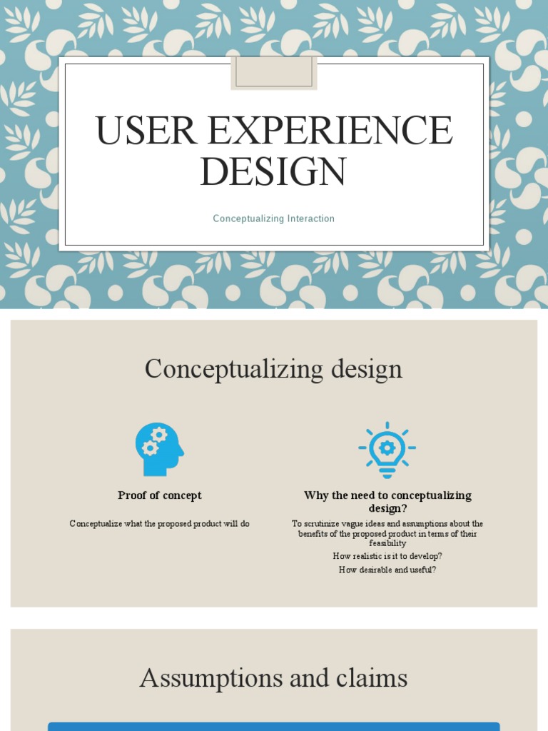 3 Conceptualizing Interaction Design | PDF | Conceptual Model | Human–Computer Interaction