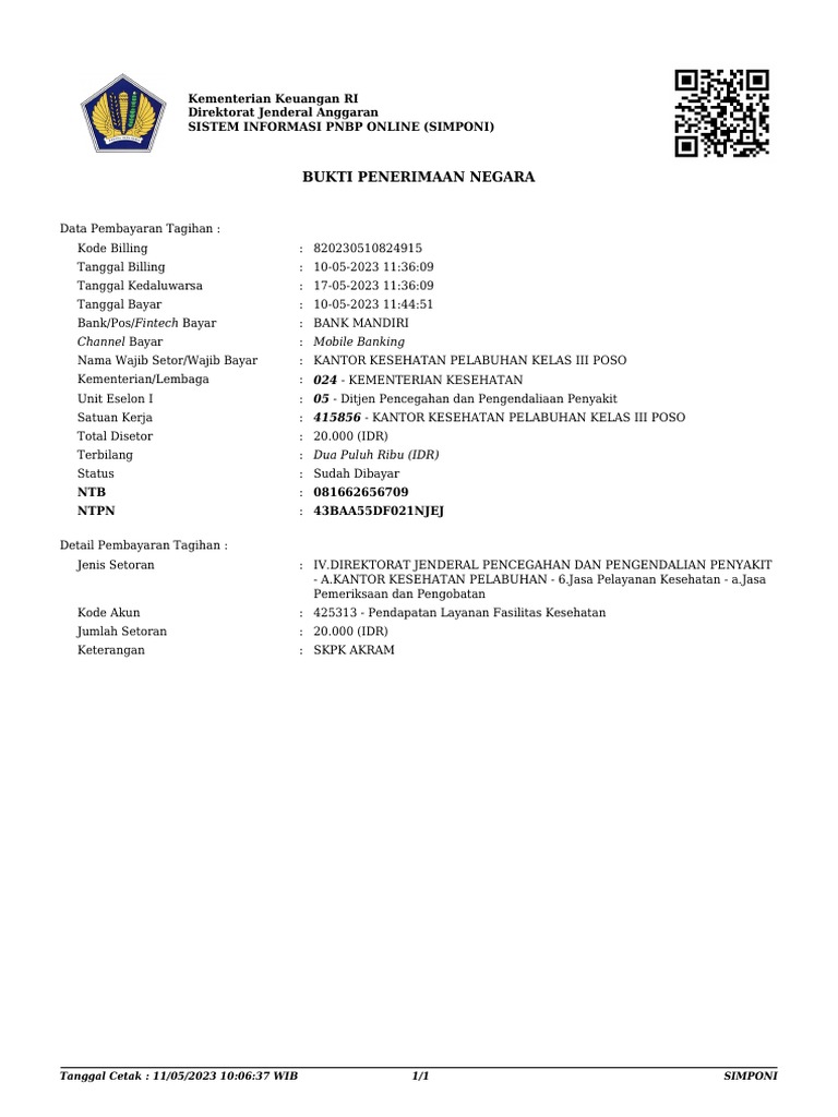 Bukti Penerimaan Negara: Kementerian Keuangan RI Direktorat Jenderal ...