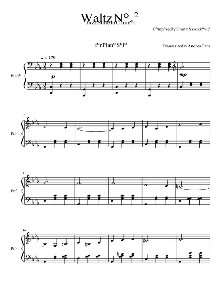 Waltz No. 2 by Shostakovich | PDF