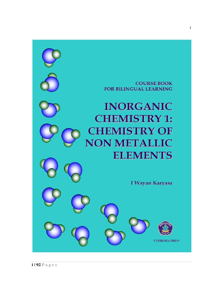 Coursebook of Inorganic Chemistry 1 2016-Rev2020 | PDF | Hydrogen ...