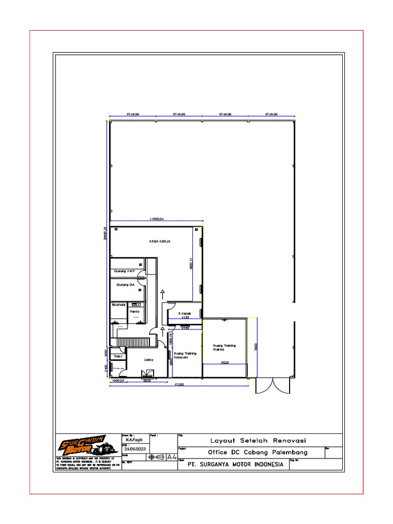 Layout Setelah Renovasi | PDF