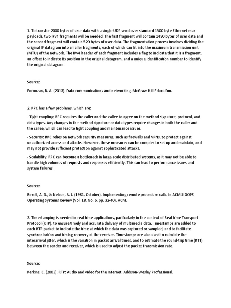 Unit 6 Cs 2204 Assignment Pdf Transmission Control Protocol Computer Network 