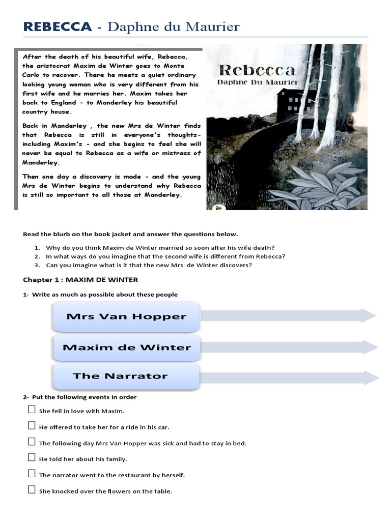 REBECCA - Comprehension Activities | PDF | General Fiction