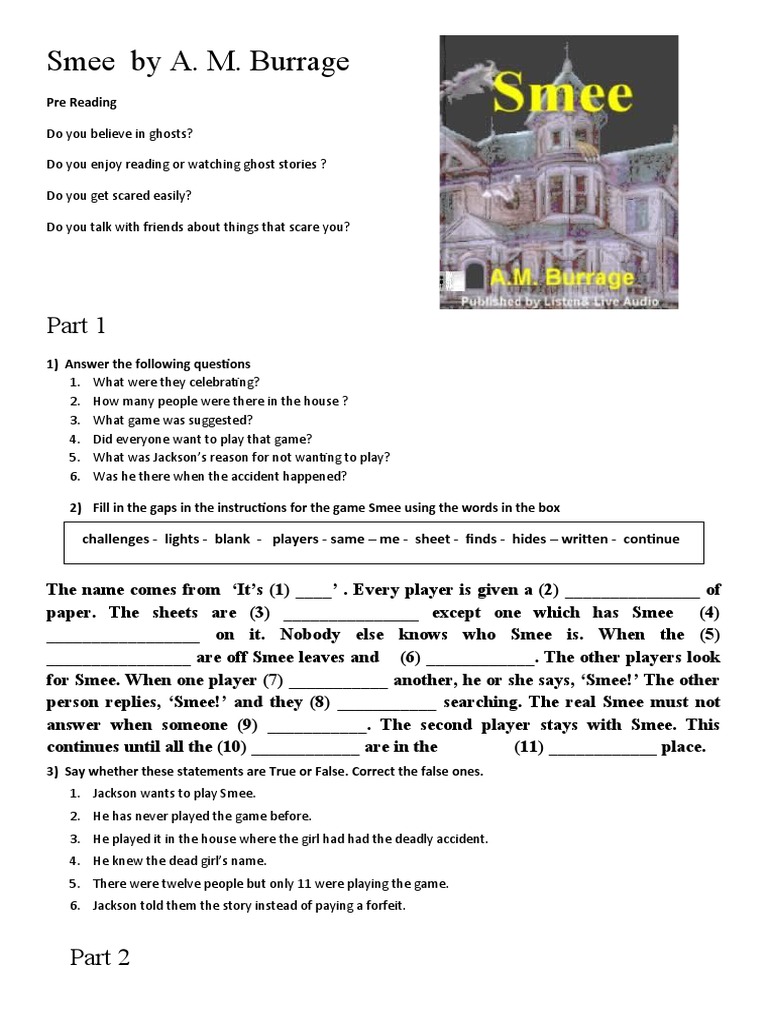 Smee: A Ghostly Game Story | PDF | Mystery, Thriller & Crime Fiction