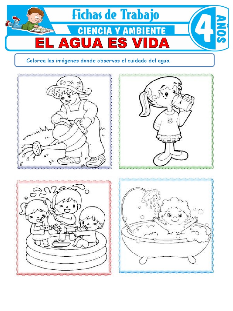 El Agua Es Vida para Ninos de 4 Anos | PDF