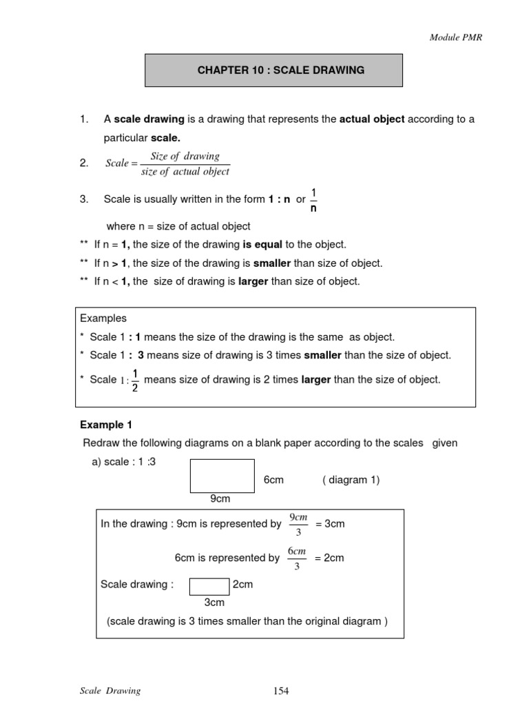 Scale Drawings: Techniques and Examples for Creating Drawings According ...