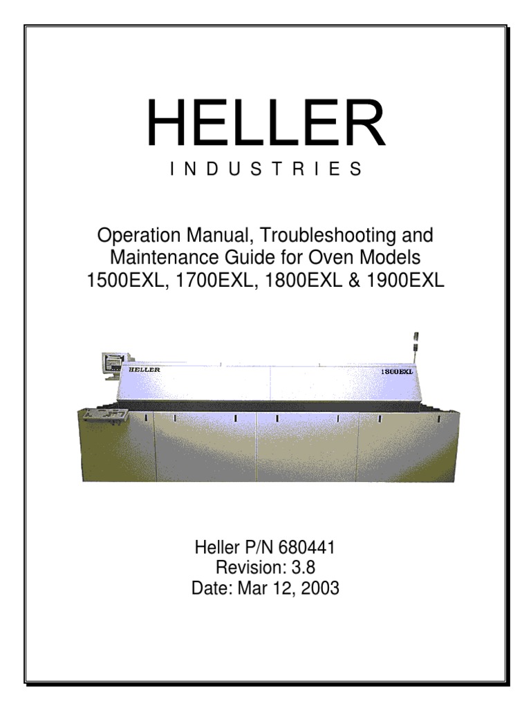 Heller Reflow Oven Operation Manual | PDF | Business | Computers