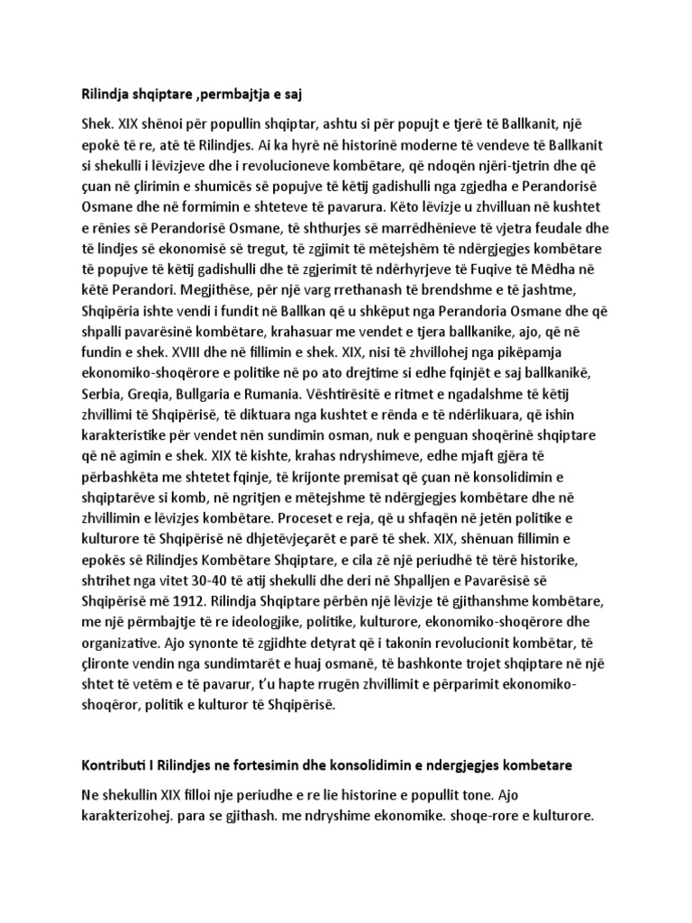 Rilindja Shqiptare | PDF
