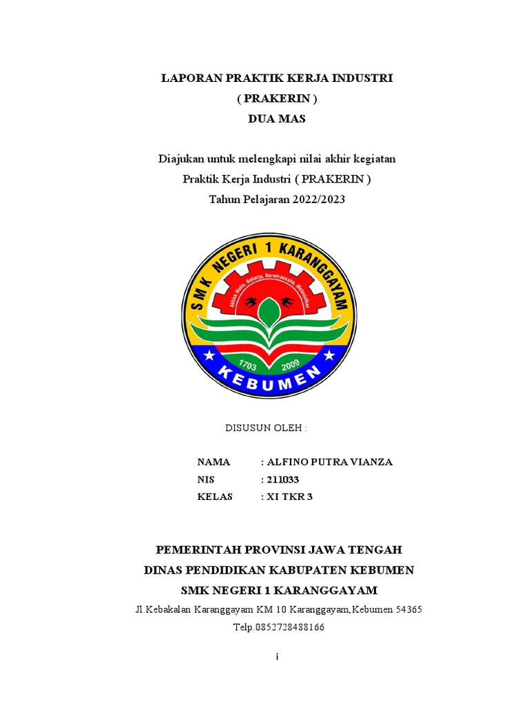 Contoh Laporan Prakerin TKR Sistem Garda | PDF