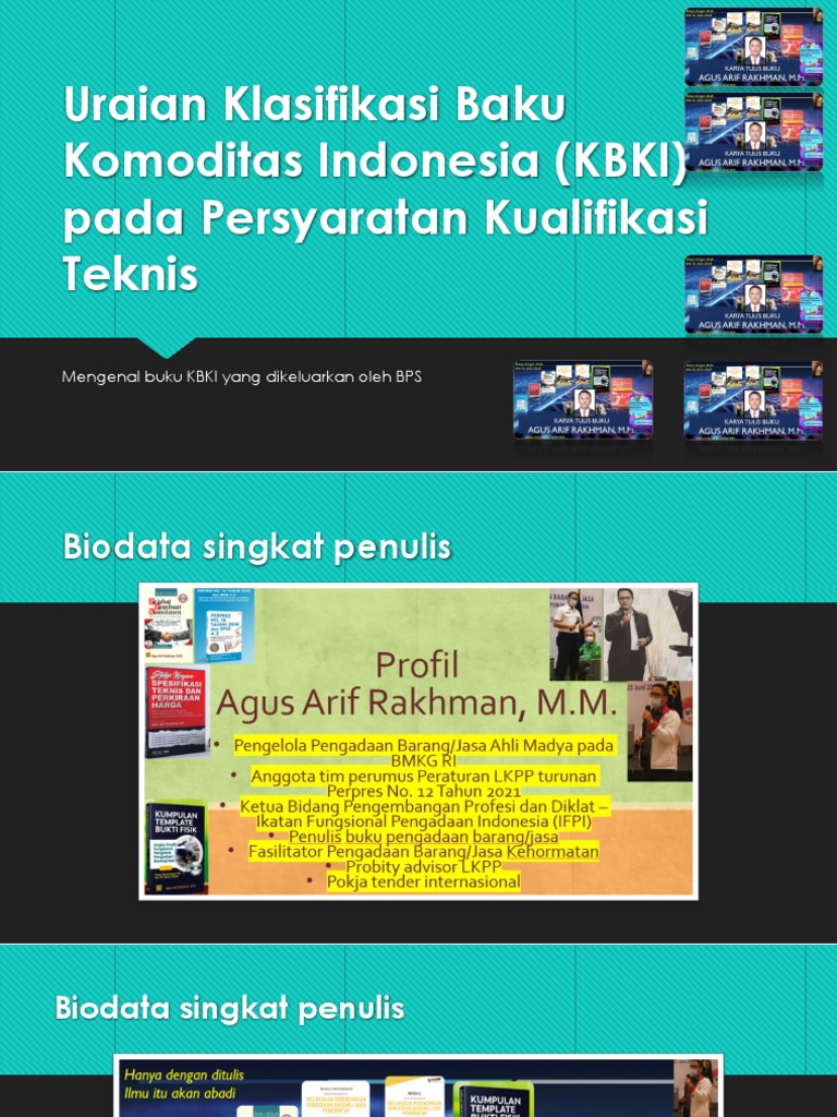 Panduan Klasifikasi KBKI 2024 | PDF