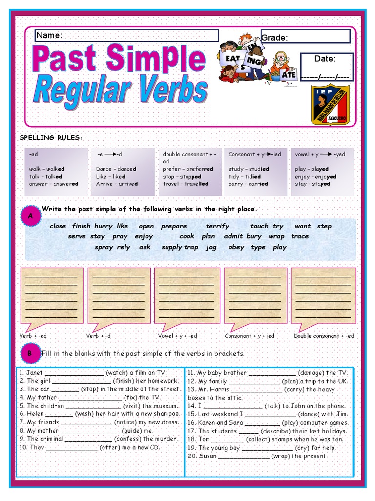 Past Simple Practice | PDF | Human Communication | Languages