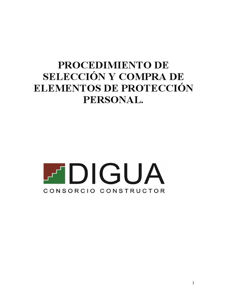 Procedimiento de Seleccion y Compra de Epp | PDF | Presupuesto