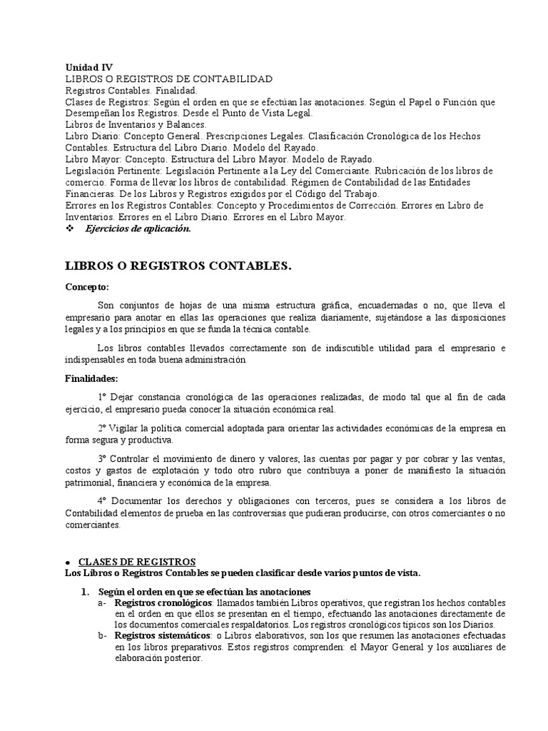 Libros o Registros Contables | PDF | Contabilidad | Business