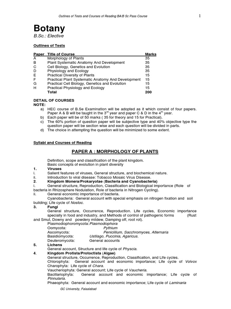 Botany | PDF | Genetics | Gene