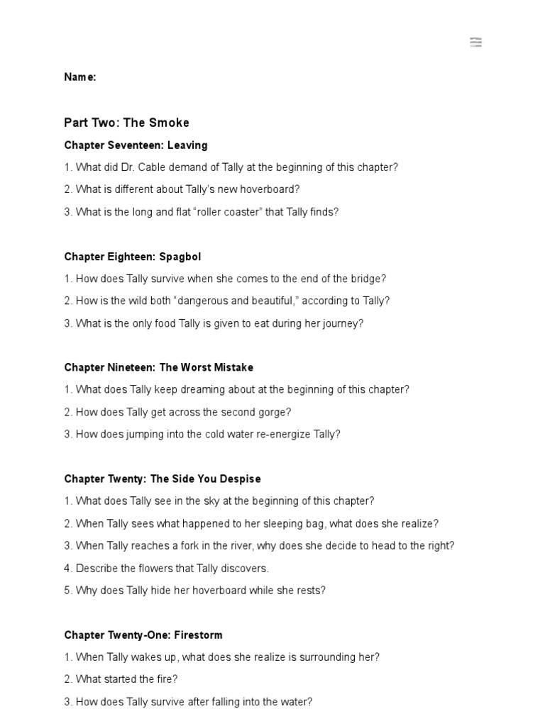 Uglies: Part Two Chapter Summaries | PDF