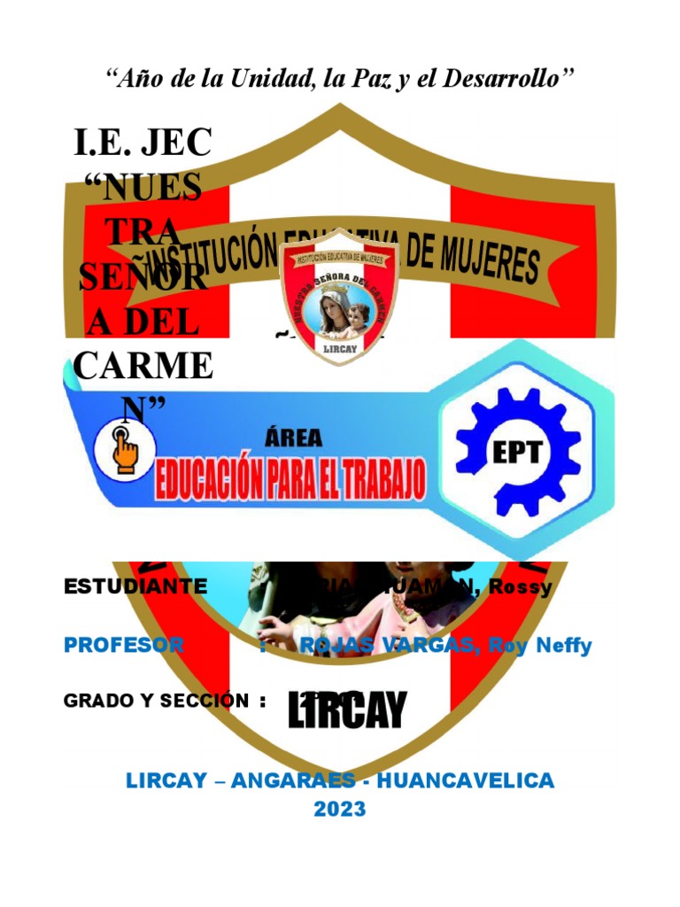 2º Caratula Del Portafolio de Ept 2023 | PDF