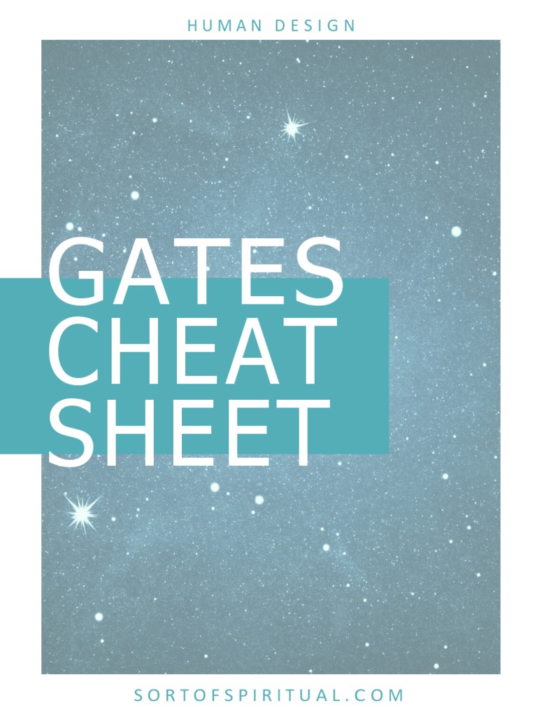 New Gates Cheat Sheet | PDF | Planets In Astrology | Behavioural Sciences